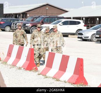 U.S. Army Lt. Gen. Christopher T. Donahue, left, Commanding General ...