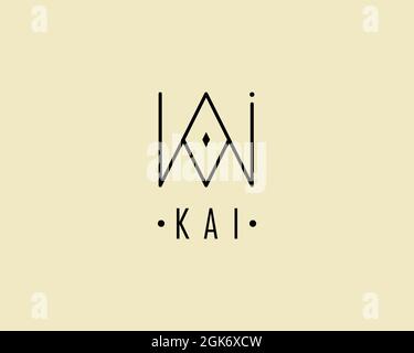 Logo name kai usable design for private vector image Stock Vector Image ...
