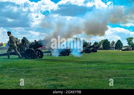 The III Battery Command of Infantry Regiment No. 54, depicted during ...