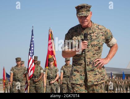 U.S. Marine Corps Major General Paul Kennedy announces a new ...