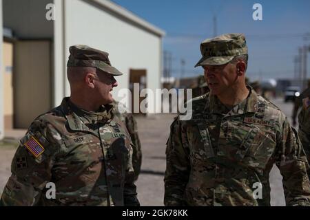 U.S. Army Maj. Gen. Sean C. Bernabe, commanding general of 1st Armored ...
