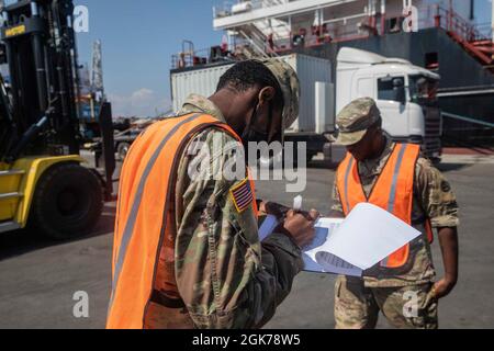 U.S. Army Pfc. GQuan Richburg, 261st Movement Control Team, 330th ...