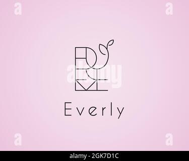 logo name Everly usable logo design for private logo, business name ...