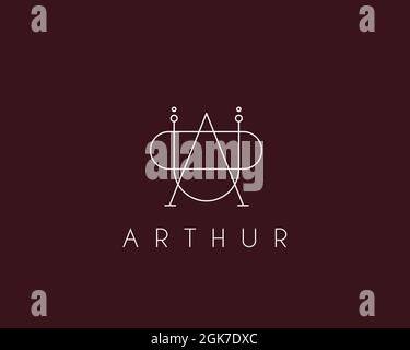 logo name Arthur , usable logo design for private logo, business name ...