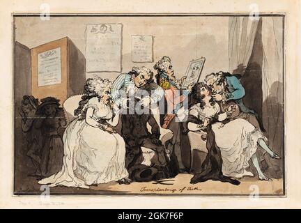 Transplanting of Teeth 1787 by Thomas Rowlandson Stock Photo - Alamy