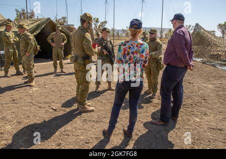 Northern Territory Government officials James Bear, Luke Bowen, and ...