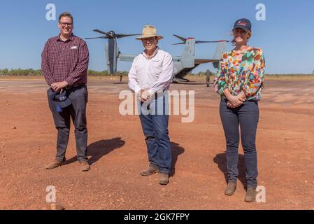 Northern Territory Government officials James Bear, Luke Bowen, and ...