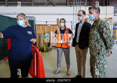 (From Left) Capt. Kepper Pickard, commanding officer, Naval Air Station ...