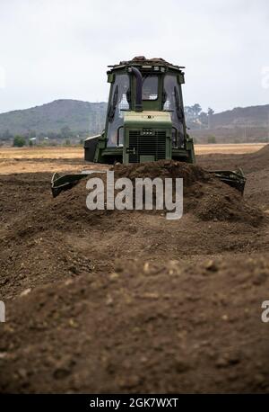 A medium crawler tractor with 1st Combat Engineer Battalion, 1st Marine ...