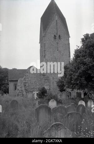 Sompting Church, St Mary's Church in Sompting with tower known as an ...