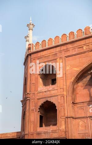 Eastern (main) gate., Jama Masjid mosque, Old Delhi, India Stock Photo ...