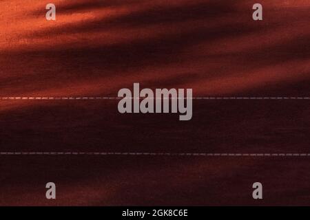 Orange tennis and american football arena white lines background ...