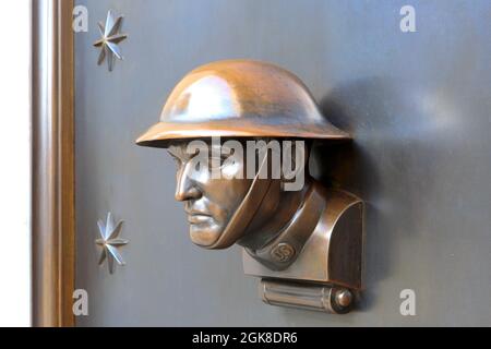 World War I "Spirit of the American Doughboy" bronze statue at the ...