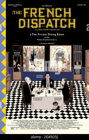 THE FRENCH DISPATCH, US poster, from left: Denis Menochet, Benicio Del ...