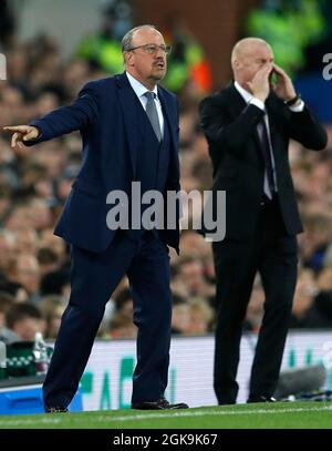 Everton manager Rafael Benitez during the Premier League match at ...