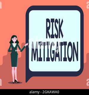 Inspiration showing sign Risk Mitigation. Conceptual photo strategy to ...