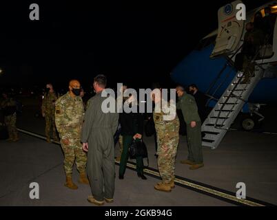 Brig. Gen. Michael Drowley, 57th Wing commander passes the guidon to ...