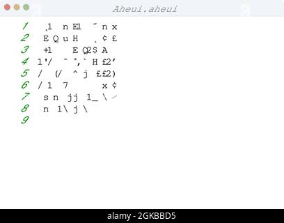 Aheui language Hello World program sample in editor window illustration Stock Vector Image & Art ...