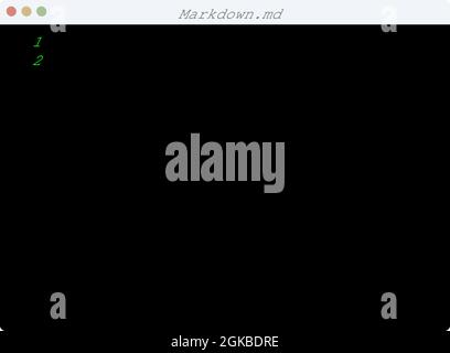 Markdown language Hello World program sample in editor window illustration Stock Vector Image ...