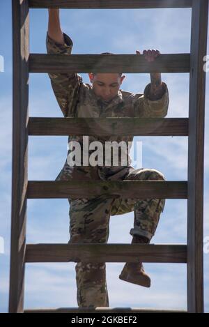 Staff Sgt. Javier Barron, 204th Security Forces Squadron, instructs Col ...