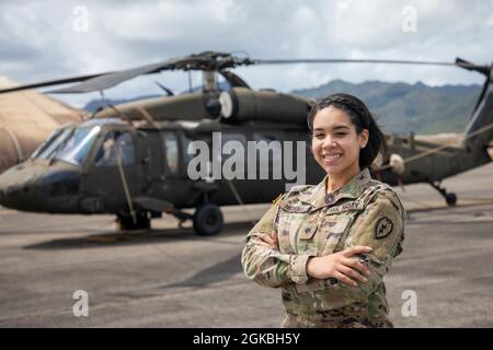 Spc. Kiala Nichols, an Aviation Operation Specialist (15P), assigned to ...