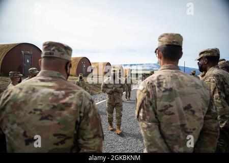 Col. Landis Maddox, commander of the 25th Division Sustainment Brigade ...