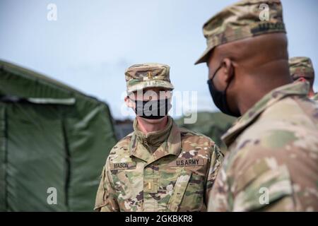 Col. Landis Maddox, commander for the 25th Division Sustainment Brigade ...