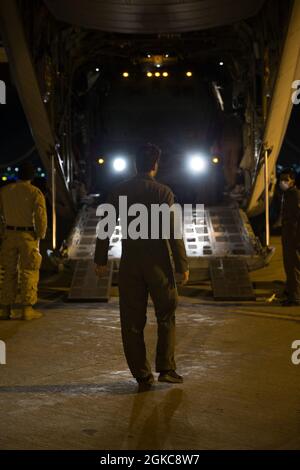 A Detachment Of Royal Air Force Personnel Pass In Review During ...