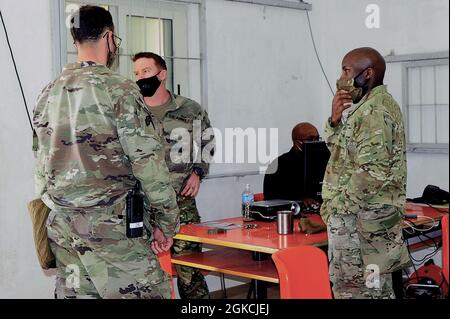 U.S. Army Lt. Col. Kitefre K. Oboho, outgoing commander, 1st Battalion ...