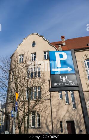 POZNAN, POLAND - Mar 20, 2018: Billboard advertising a Tattoo festival ...