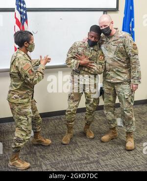 Airman First Class Kamari Johnson, a defender with the 75th Security ...