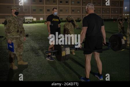 Command Sgt. Maj. Brian Disque, senior enlisted advisor of Area Support ...