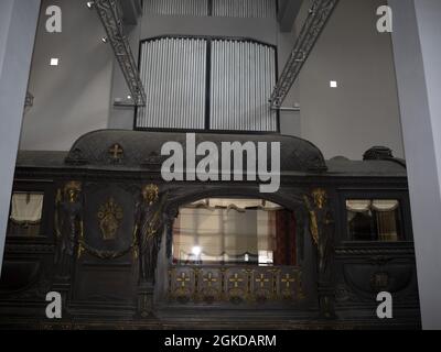 Pope Pio IX papal historic 1846 train wagon Stock Photo - Alamy