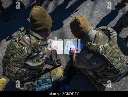 Master Sgt. Brian Cowles, a squad leader with the 910th Security Forces ...