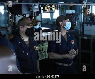 Capt. Chase Sargeant, Destroyer Squadron 15, and Cmdr. Christopher Gahl ...