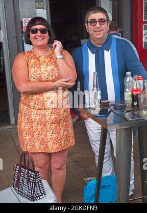 60s fashion at a gathering of Mods in Brighton Stock Photo - Alamy