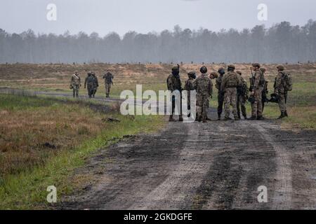 Airmen from the 820 Base Defense Group and soldiers from the Georgia ...