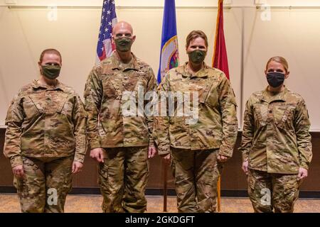 Col. Jason Benson, 175th RTi Commander passes the 1st battalion colors ...