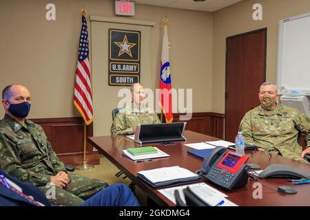 Maj. Gen. Daniel R. Walrath, Army South commanding general, signs the ...