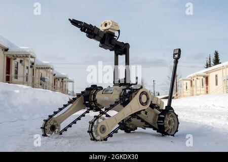 A Micro Tactical Ground Robot operated by Air Force explosive ordnance ...