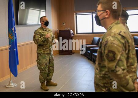 Lt. Col. Aaron Felter, 35th ADA Deputy Commanding Officer, recognized ...