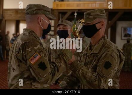 From left to right: Maj. Anthony "Ant" Sharman and Maj. Justin Crump ...