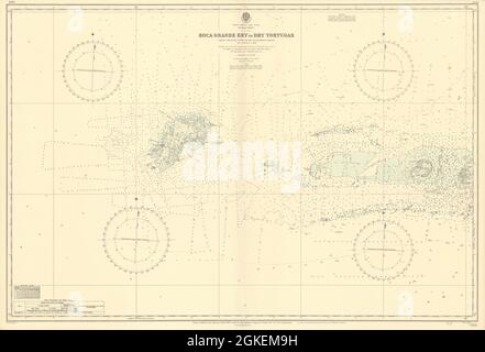 Map of Florida Keys Nautical Charts, circa 1790, by William Faden ...