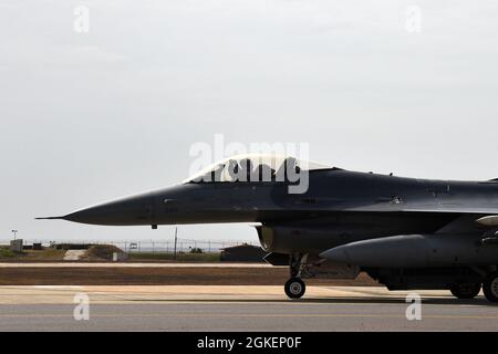 Lt. Gen. Scott Pleus, 7th Air Force commander, performs a preflight ...