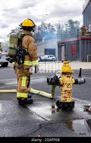 Airmen from the 143d Civil Engineering Squadron’s Fire and Emergency ...