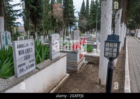 Turkish Cemetery at Izmir, Turkey Stock Photo - Alamy