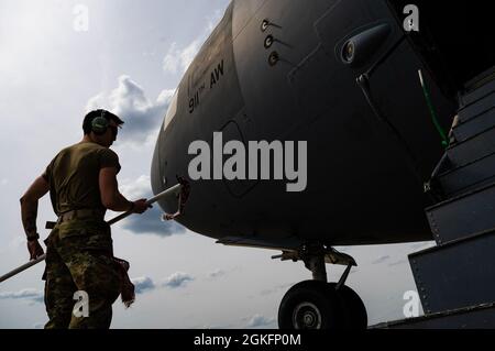 Remove before flight streamer attached to the pitot-static system on a ...
