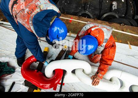 aircraft carrier, anchor chain, CVN 65, Sailors, Sea and Anchor, U.S ...
