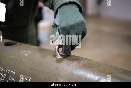 A student from the 340th Weapons Squadron weapons instructor training ...