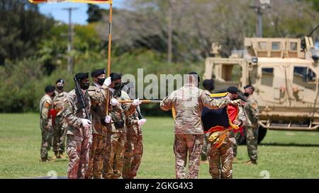 Col. Landis Maddox, commander of the 25th Division Sustainment Brigade ...